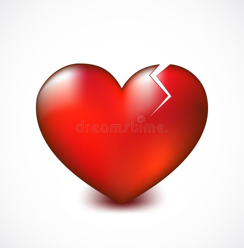 Broken heart with bandage stock vector. Illustration of cardiac - 36712751