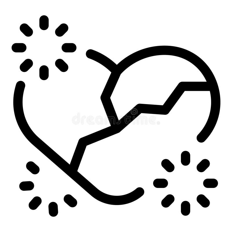 Broken Heart Exploding with Anger and Frustration Stock Vector ...