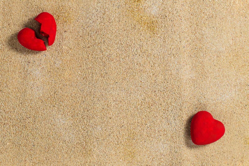 Broken Heart and Full Heart. Stock Image - Image of happiness, concept ...