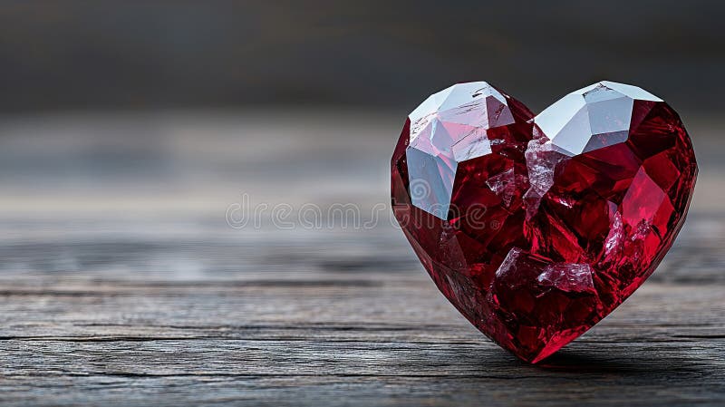 Red Heart Shaped Diamond Deep Background Stock Photos - Free & Royalty ...