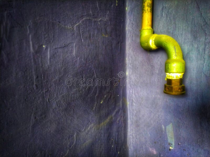 The Broken Household Gas Pipe Stock Image - Image of piping, line ...