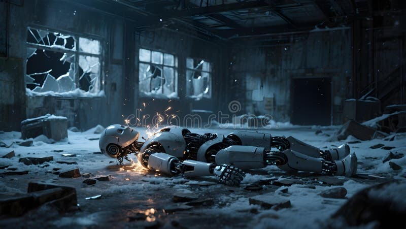 Broken Humanoid Robot Stock Illustrations – 742 Broken Humanoid Robot ...