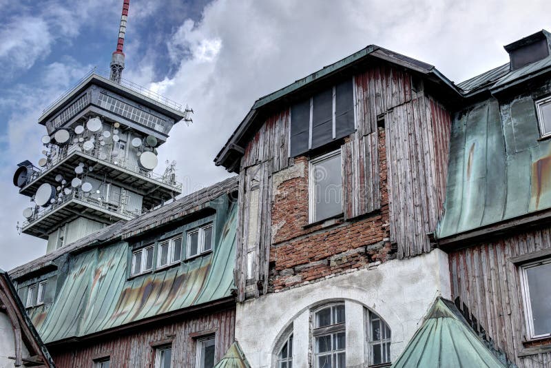 Broken hut facade stock image. Image of building, republic - 59775857
