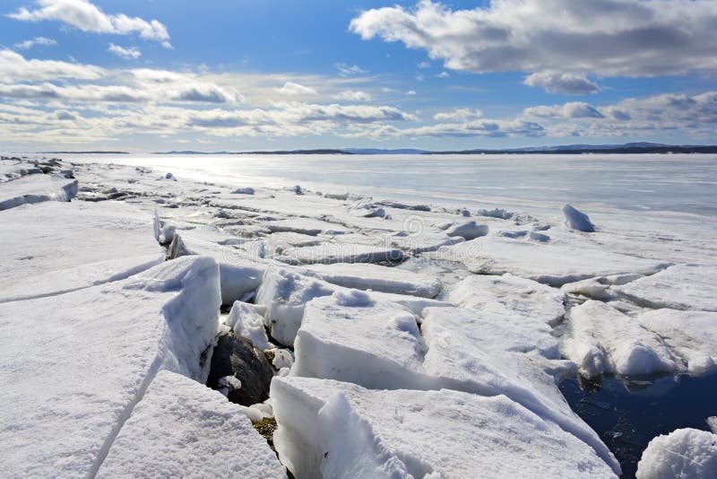 Broken ice stock image. Image of frost, cold, horizon - 19313117