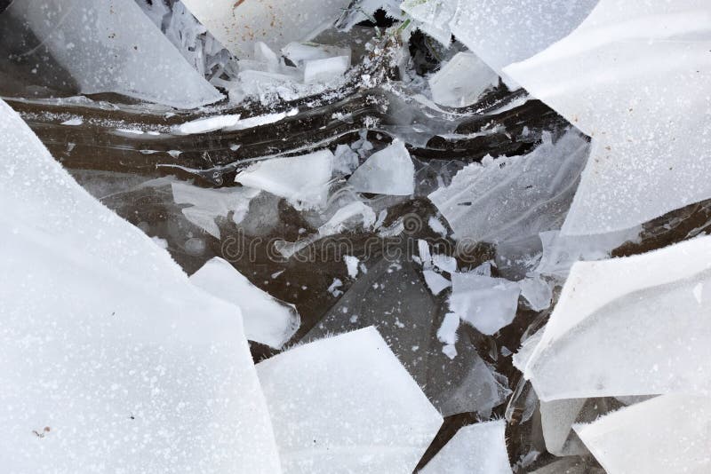 Broken Ice. Abstract Natural Winter Background Stock Photo - Image of ...