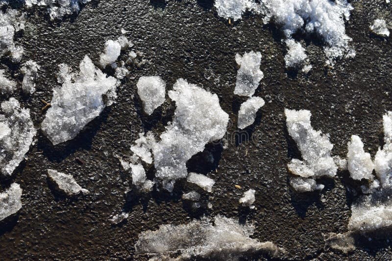 Ice on the ground stock image. Image of water, frost - 232116127
