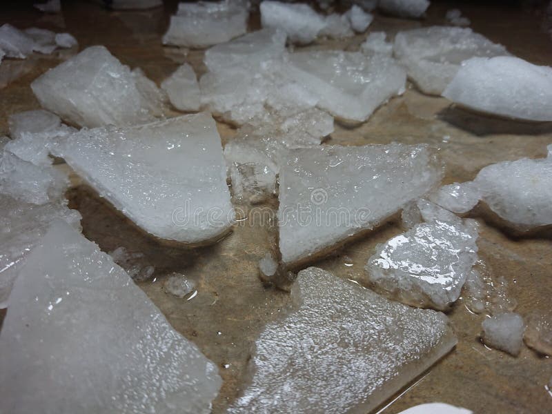 Broken ice on the floor stock image. Image of iceberg - 263879595