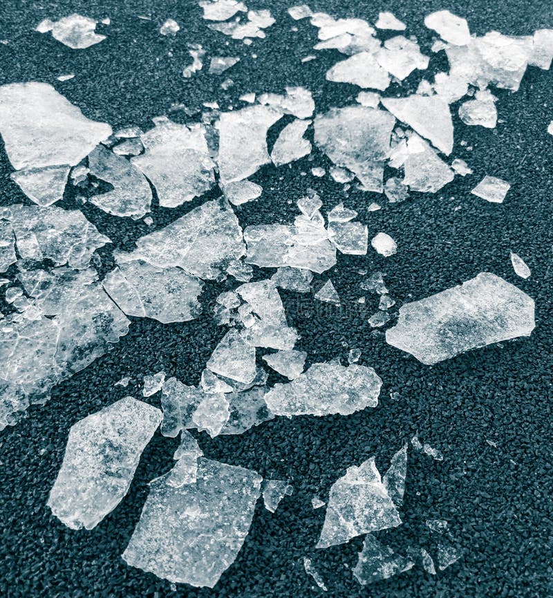 Broken Ice on the Lake As a Background Stock Image - Image of nature ...