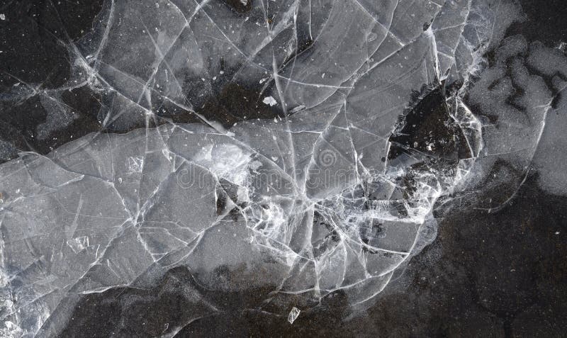 Broken ice on the ground stock image. Image of seasonal - 236506351