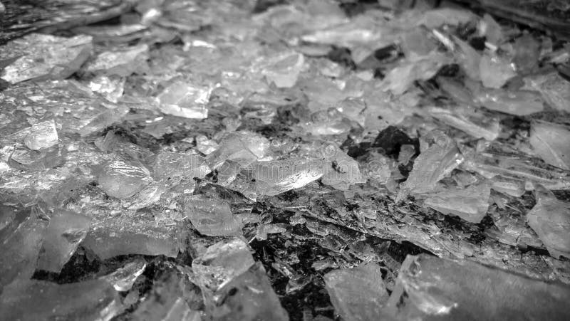 Broken ice on the road stock image. Image of frozen - 140519777