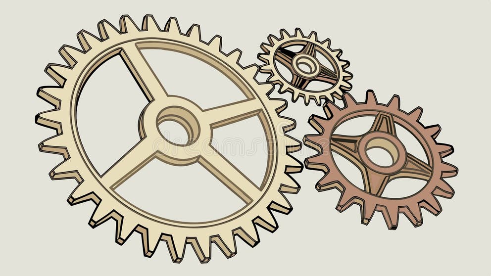 Broken Industrial Gear, Mechanical Failure, Engineering Issue, Vector ...