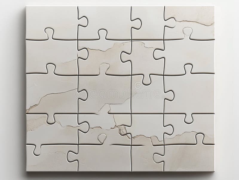 Broken Jigsaw Puzzle Damaged Incomplete Fragment Cracked Solution ...