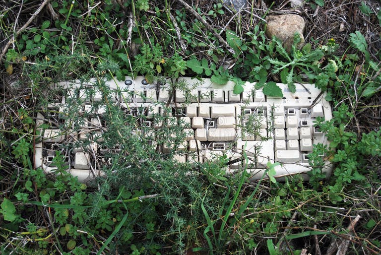 Broken keyboard stock photo. Image of data, broken, technology - 26646296