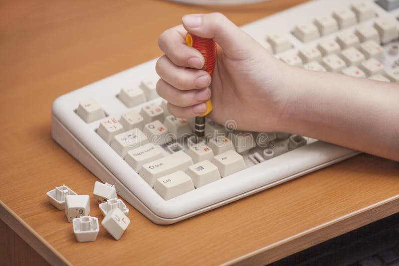 Broken keyboard editorial photo. Image of industry, digitally - 33035031