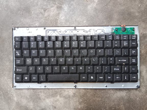 Broken Keyboard Broken Keyboard Lol Stock Photo - Image of floor, black ...