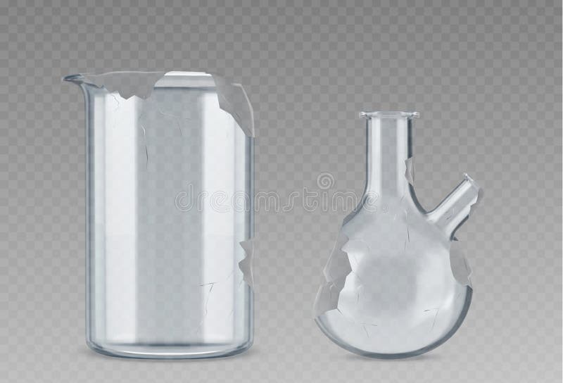 Broken Glass Beaker Clipart