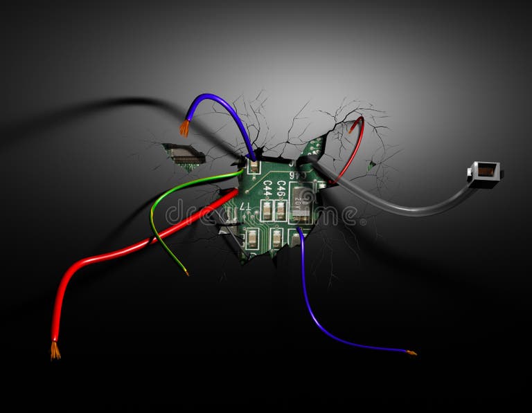 Broken Circuit Stock Illustrations – 2,939 Broken Circuit Stock ...