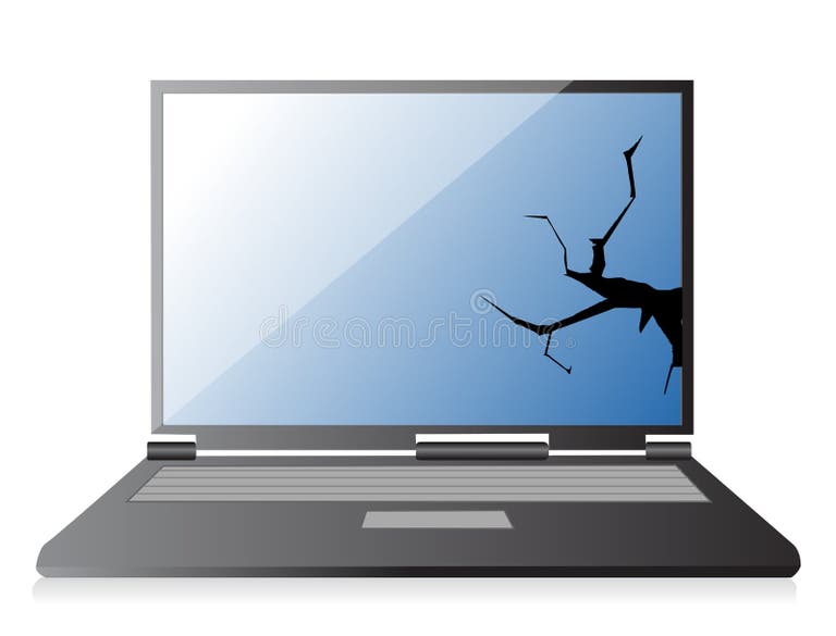 Broken Laptop Display Stock Illustrations – 979 Broken Laptop Display ...