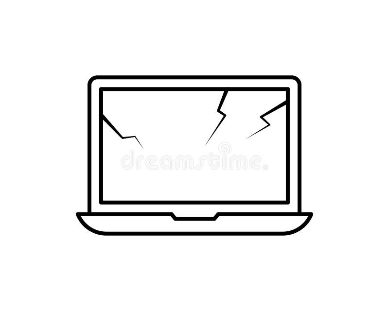 Broken Laptop Cartoon Stock Illustrations – 843 Broken Laptop Cartoon ...