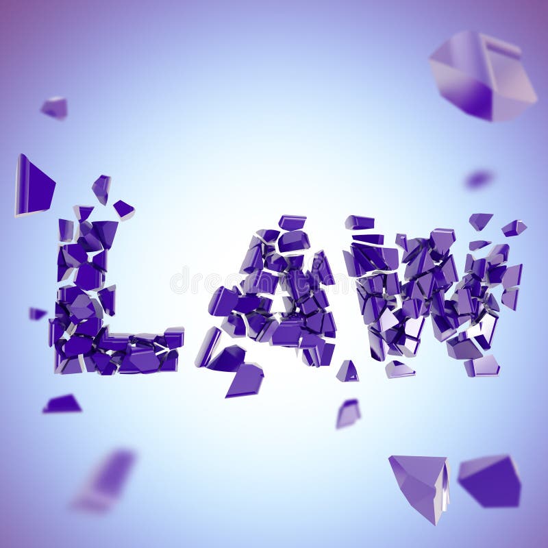 Broken Law Abstract Background Composition Stock Illustration ...