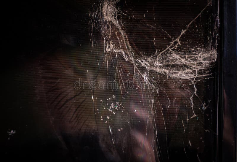 Broken Led Screen Hit by a Hammer. the Concept of Hatred of Television ...