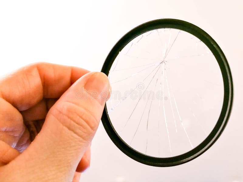 Broken Lens Filter stock photo. Image of copy, filter - 175561858