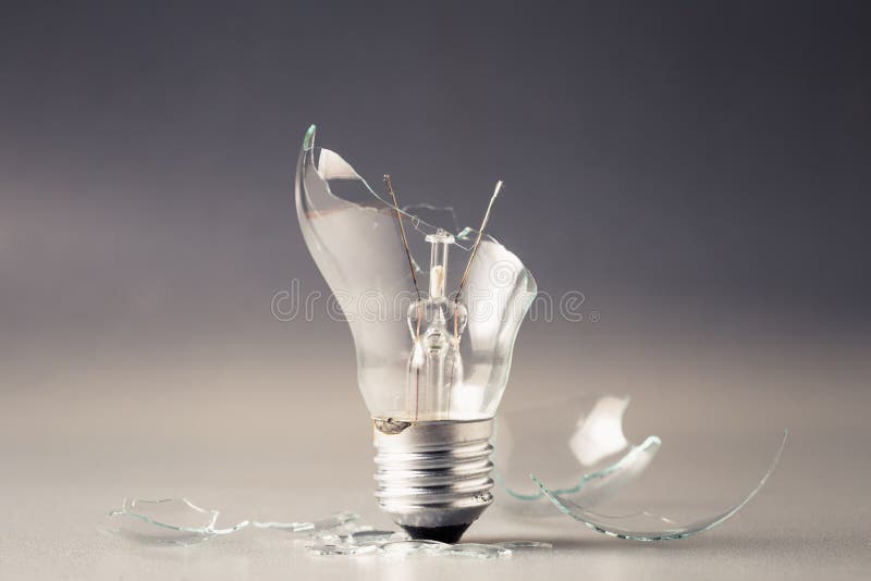 Broken Light Bulb Photography
