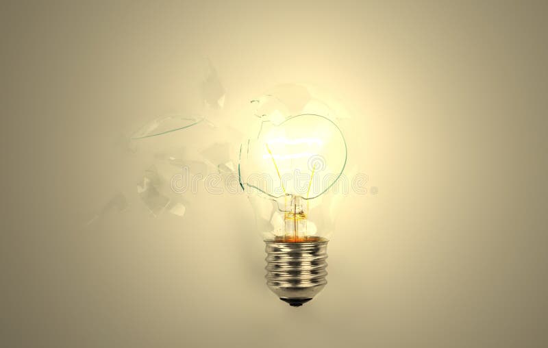 Broken light bulb stock photo. Image of destroy, crash - 50791318