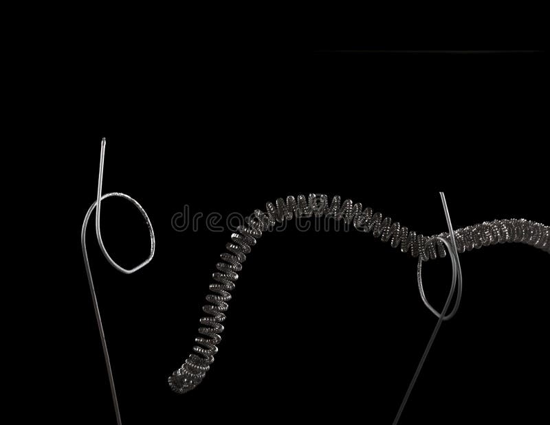 Broken Light Bulb Filament Wire Cutout Stock Photo - Image of power ...