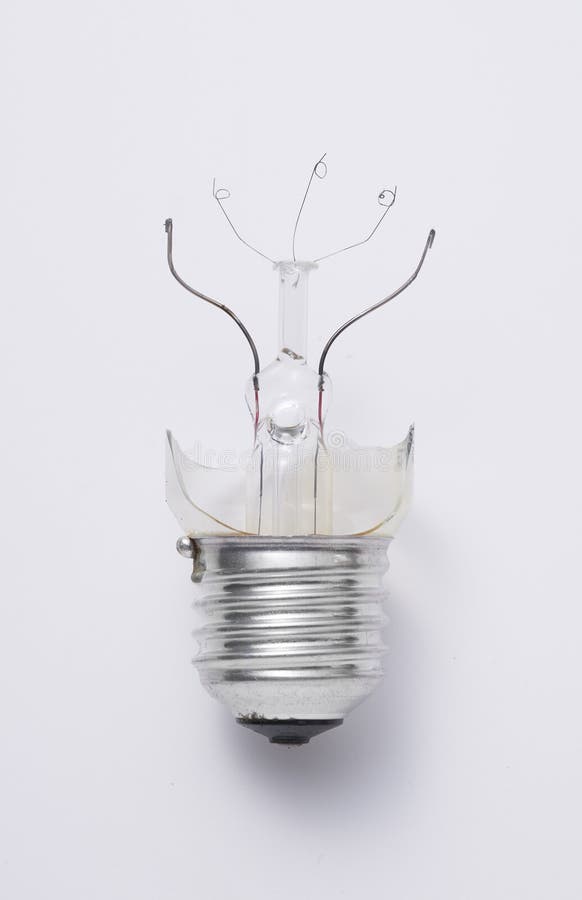 Broken Light bulb stock image. Image of power, vertical - 93033991