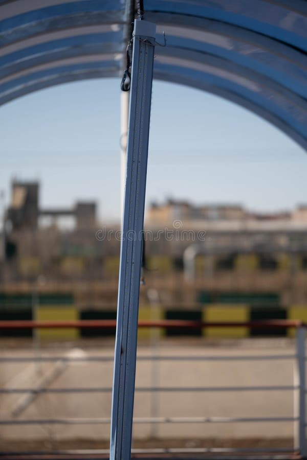 Broken Light Bulb Hanging on Pedestrian Bridge Stock Image - Image of ...