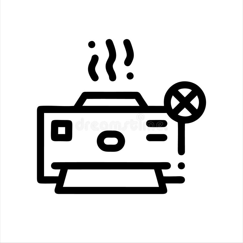 Broken light bulb symbol stock vector. Illustration of blown - 3074380