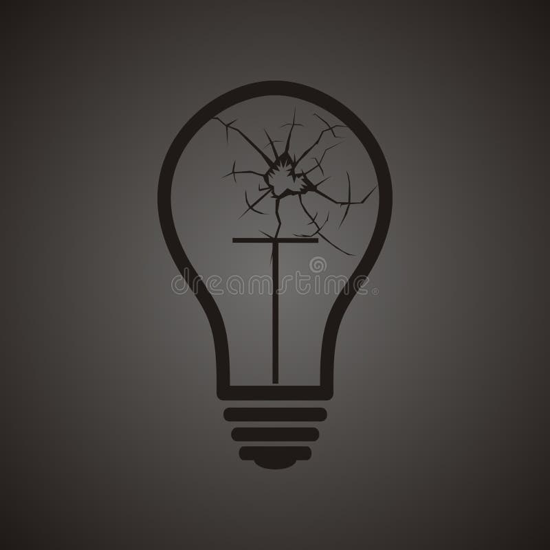 Broken Light Bulb Stock Illustrations – 2,586 Broken Light Bulb Stock ...