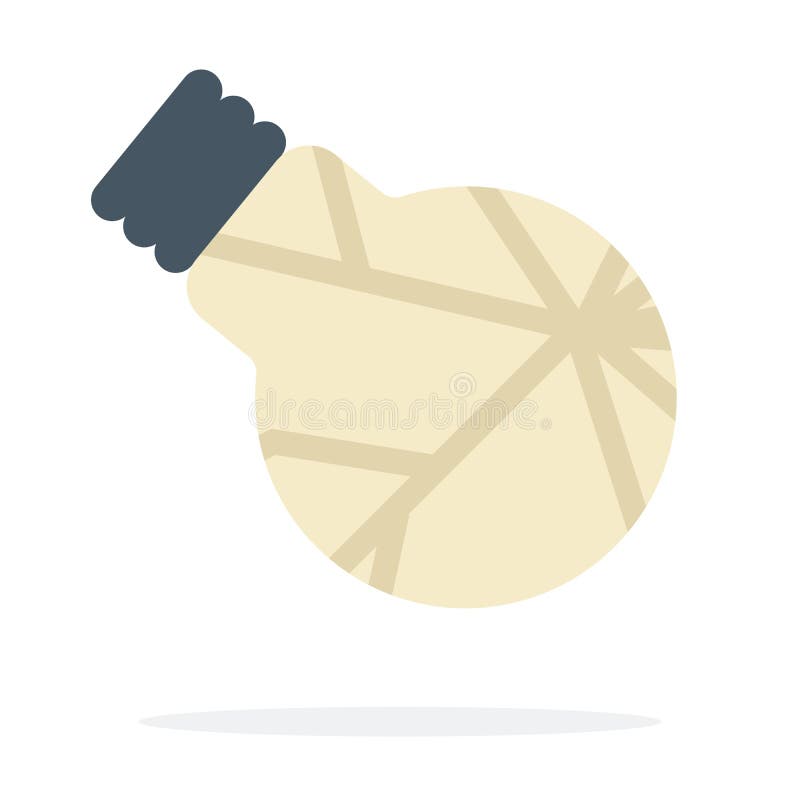 Broken Light Bulb Vector Flat Isolated Stock Vector - Illustration of ...