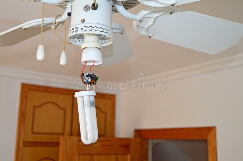 A Broken Lightbulb stock photo. Image of working, bulb - 65011760