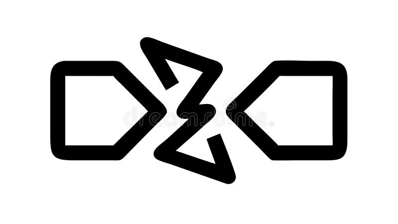 Broken Link Disconnect Error Icon, Vector Design Generative AI Stock ...