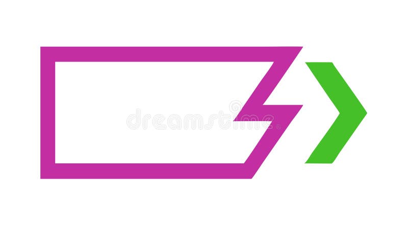 Broken Link Forward Icon, Abstract Progression and Redirection Symbol ...