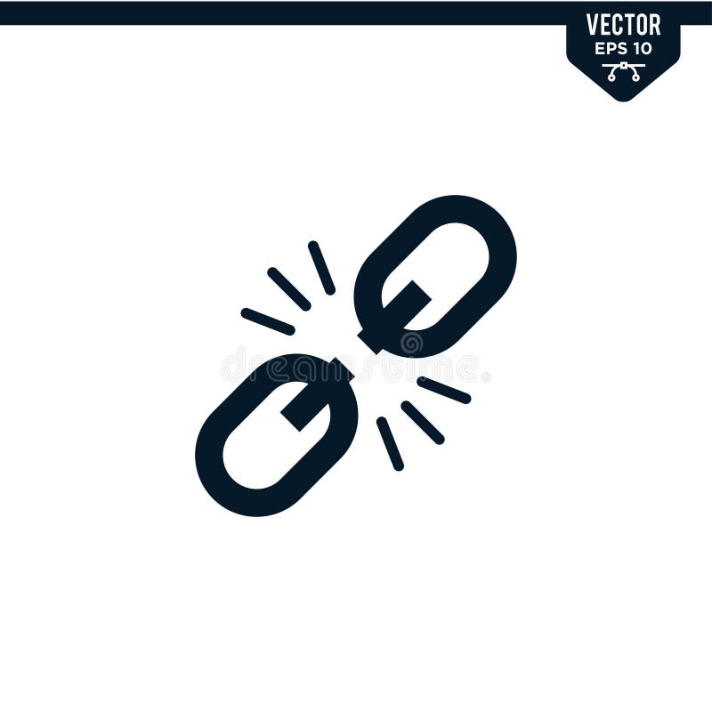 Broken Link Icon Stock Illustrations – 1,763 Broken Link Icon Stock ...