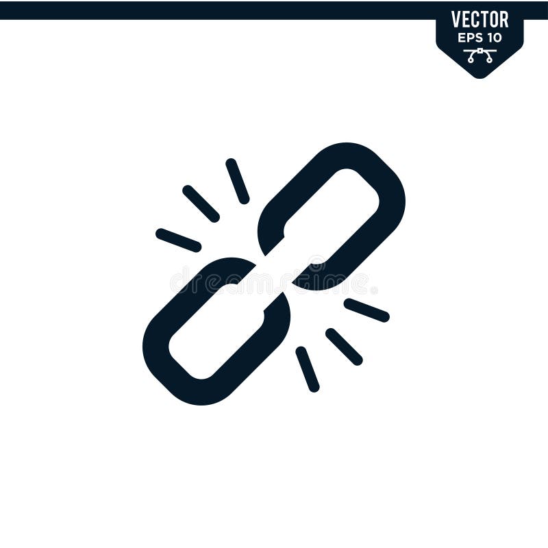 Broken Link Icon Stock Illustrations – 1,763 Broken Link Icon Stock ...