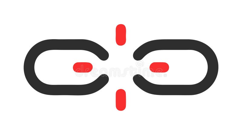 Broken Link Icon Stock Illustrations – 2,412 Broken Link Icon Stock ...