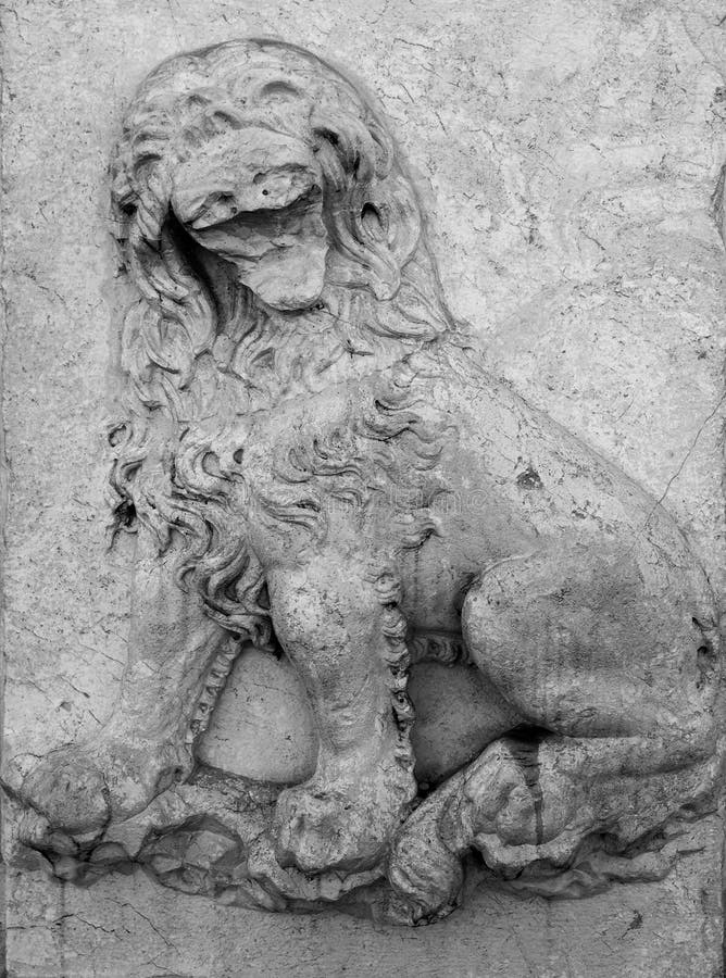 Broken lion sculpture stock image. Image of ancient, detail - 89995089