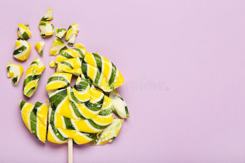Broken lollipop stock image. Image of messy, lollipop - 20755771