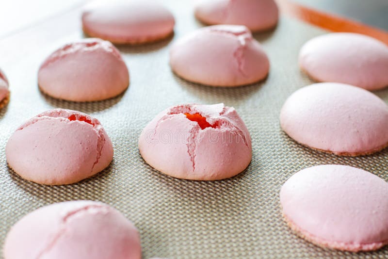 Broken Macarons on the Tray Stock Image - Image of pastry, bake: 83963847