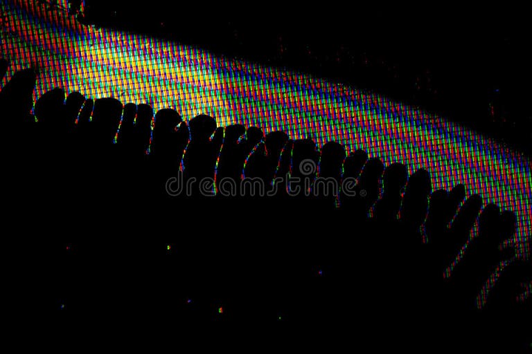 Broken Matrix LCD Screen RGB Original Wallpaper Stock Image - Image of ...