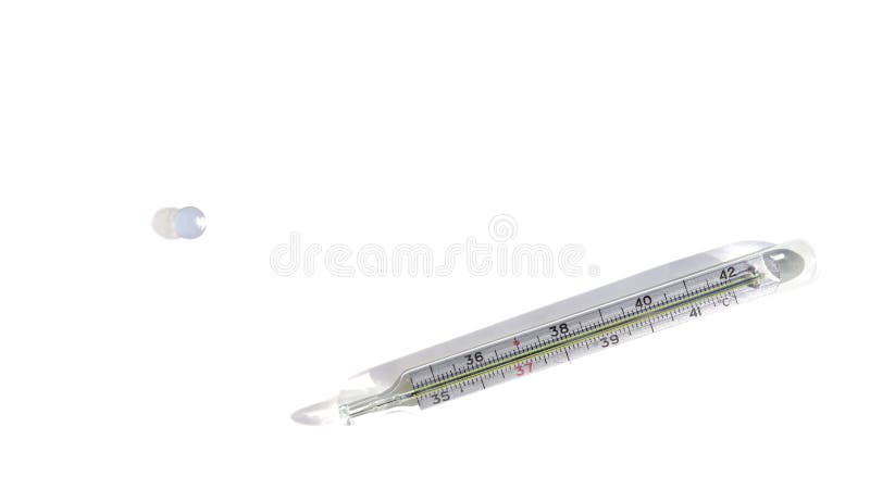 Broken Medical Mercury Thermometer Drop Stock Photos - Free & Royalty ...