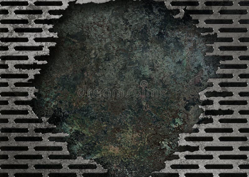 Broken metal background stock illustration. Illustration of steel ...