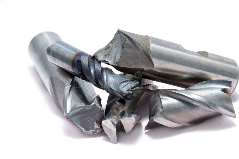 Broken Metal Lathe Tools and Mill Tools Stock Image - Image of accuracy ...