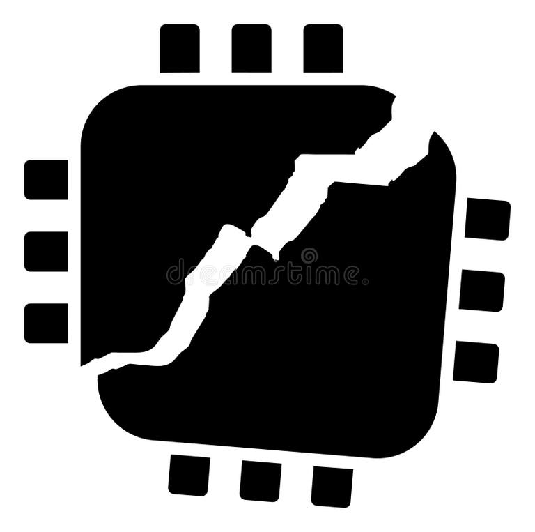 Broken Microprocessor Stock Illustrations – 143 Broken Microprocessor ...