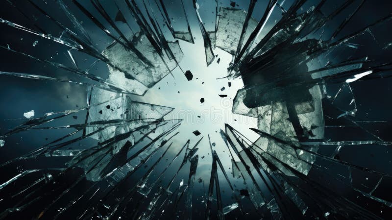 Broken mirror background stock illustration. Illustration of impact - 304008739