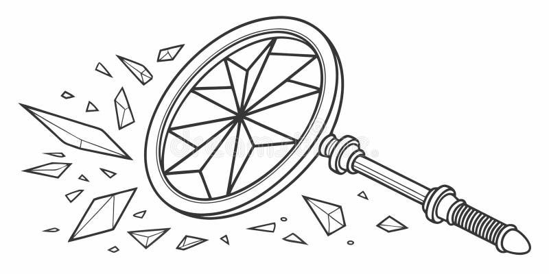 Broken Mirror Shards Vector, Abstract Geometric Design, Vector Design ...